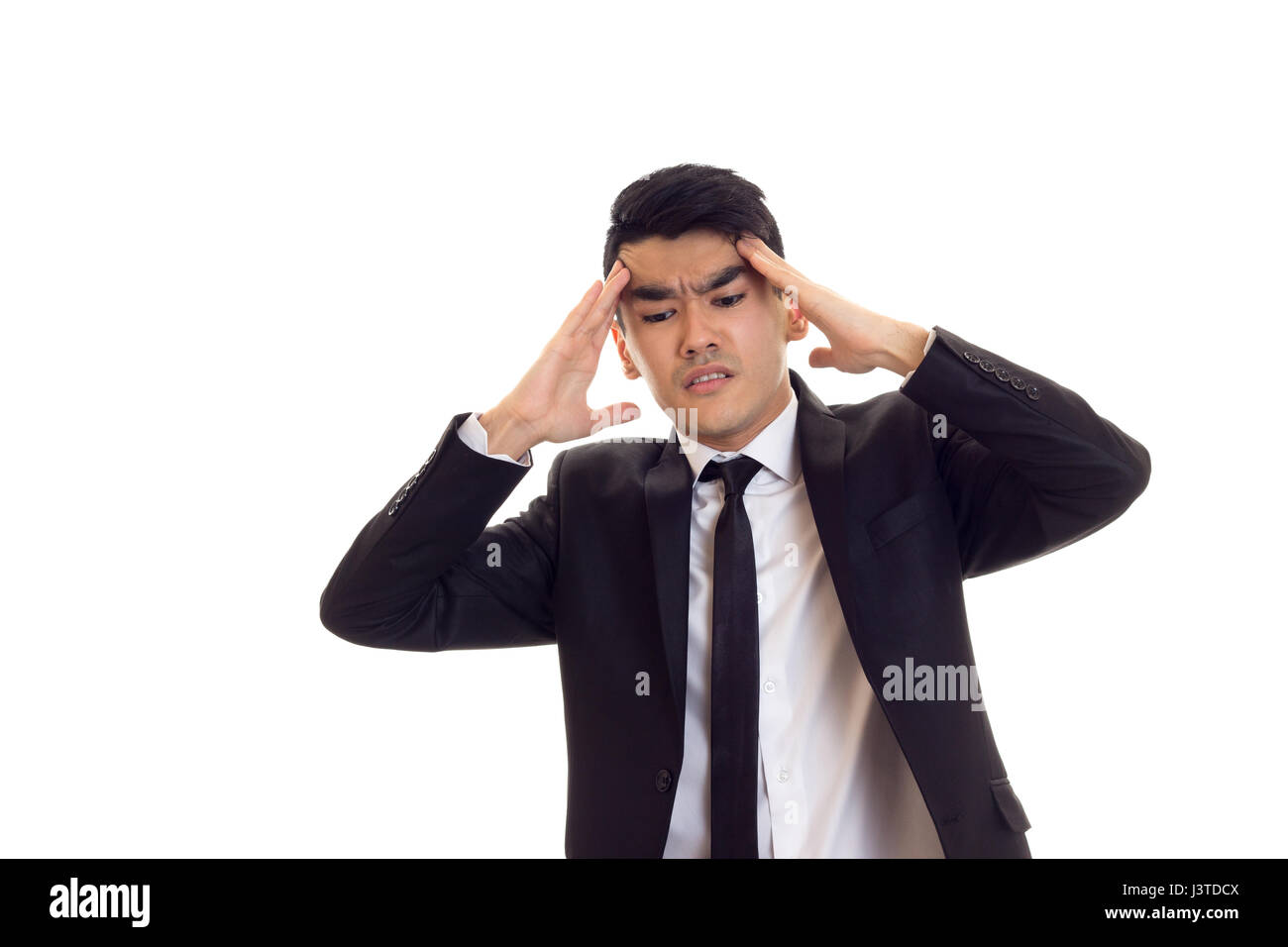 Young man in black tuxedo Stock Photo - Alamy