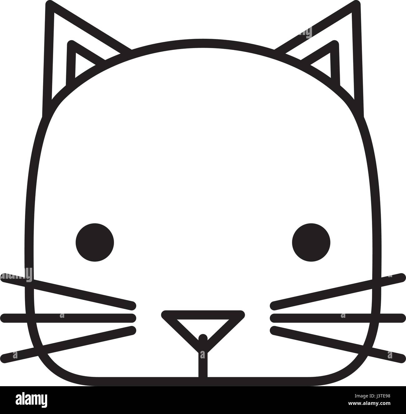 cute little cat icon Stock Vector Image & Art - Alamy
