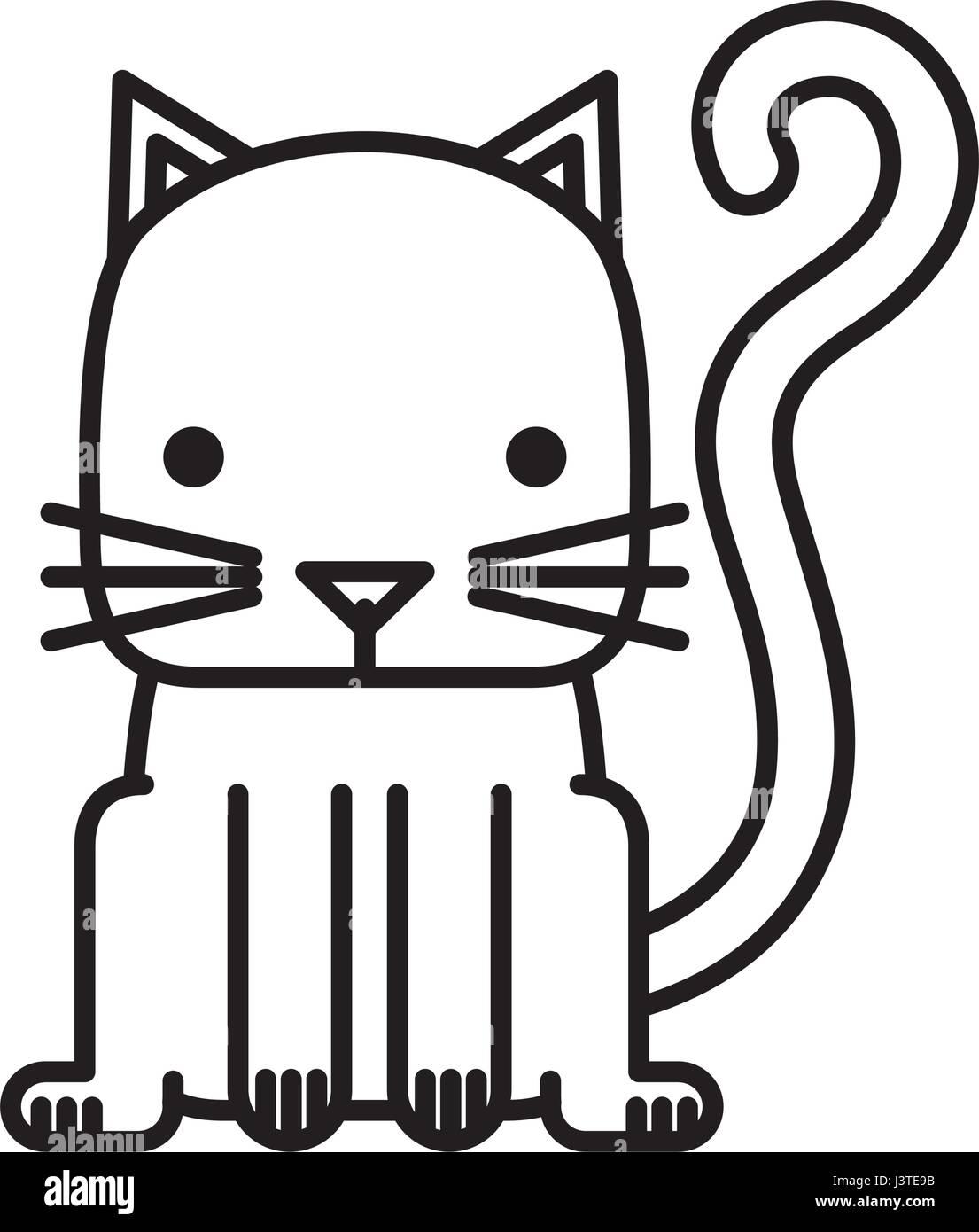 cute little cat icon Stock Vector Image & Art - Alamy