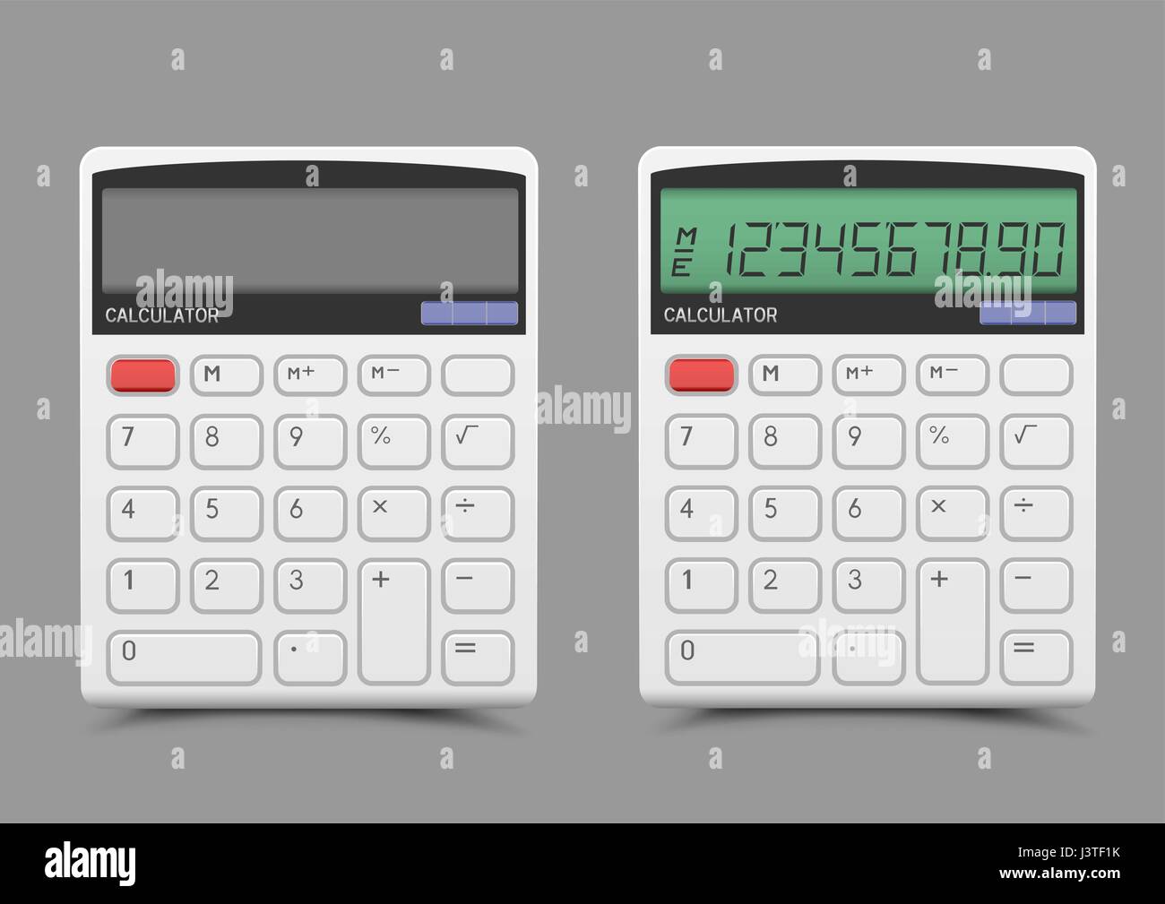 Calculator math device on Stock Vector Images - Alamy