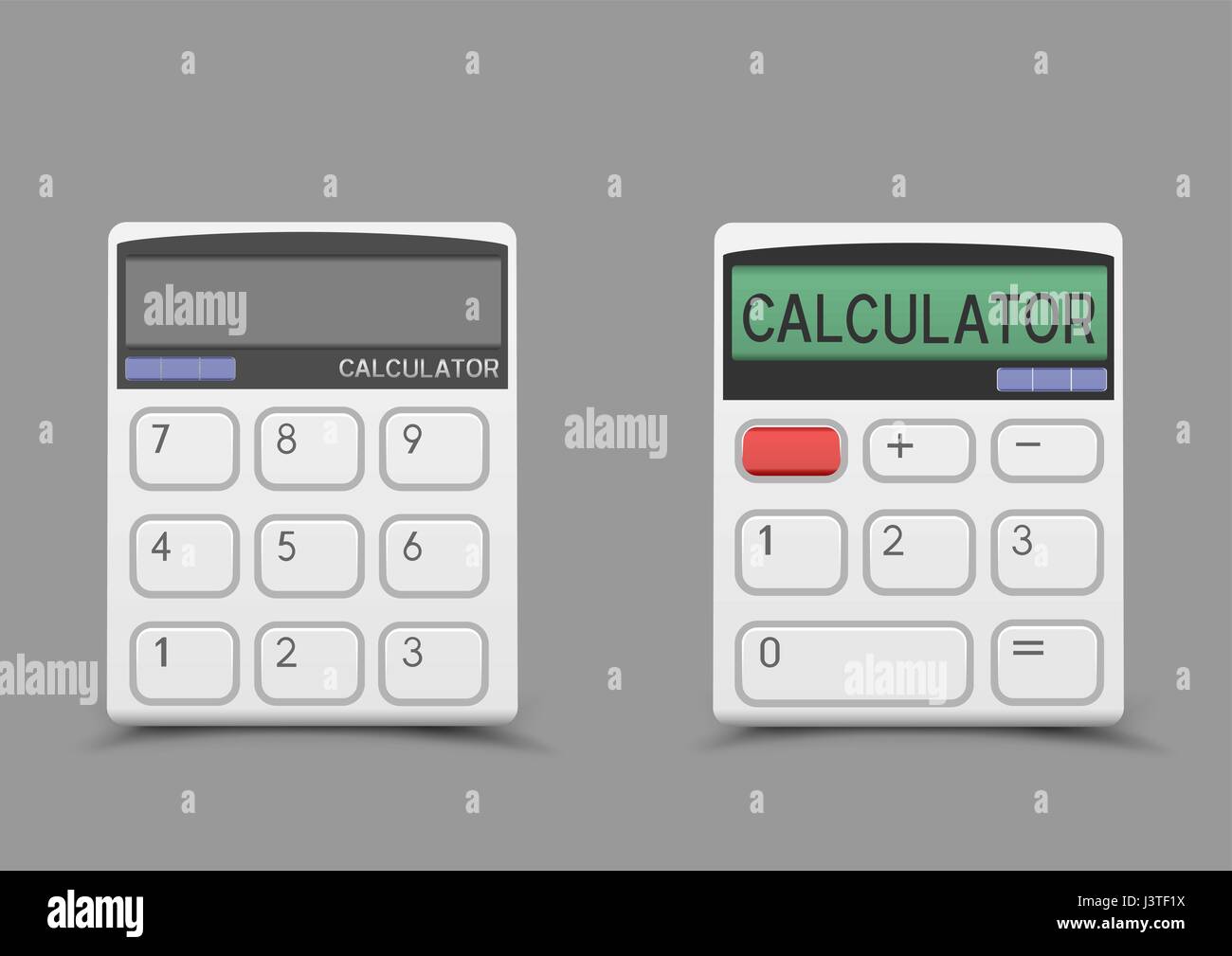 Calculator math device on Stock Vector Images - Alamy