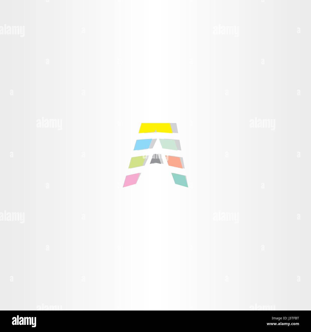 a letter symbol design icon colorful element brand Stock Vector Image ...