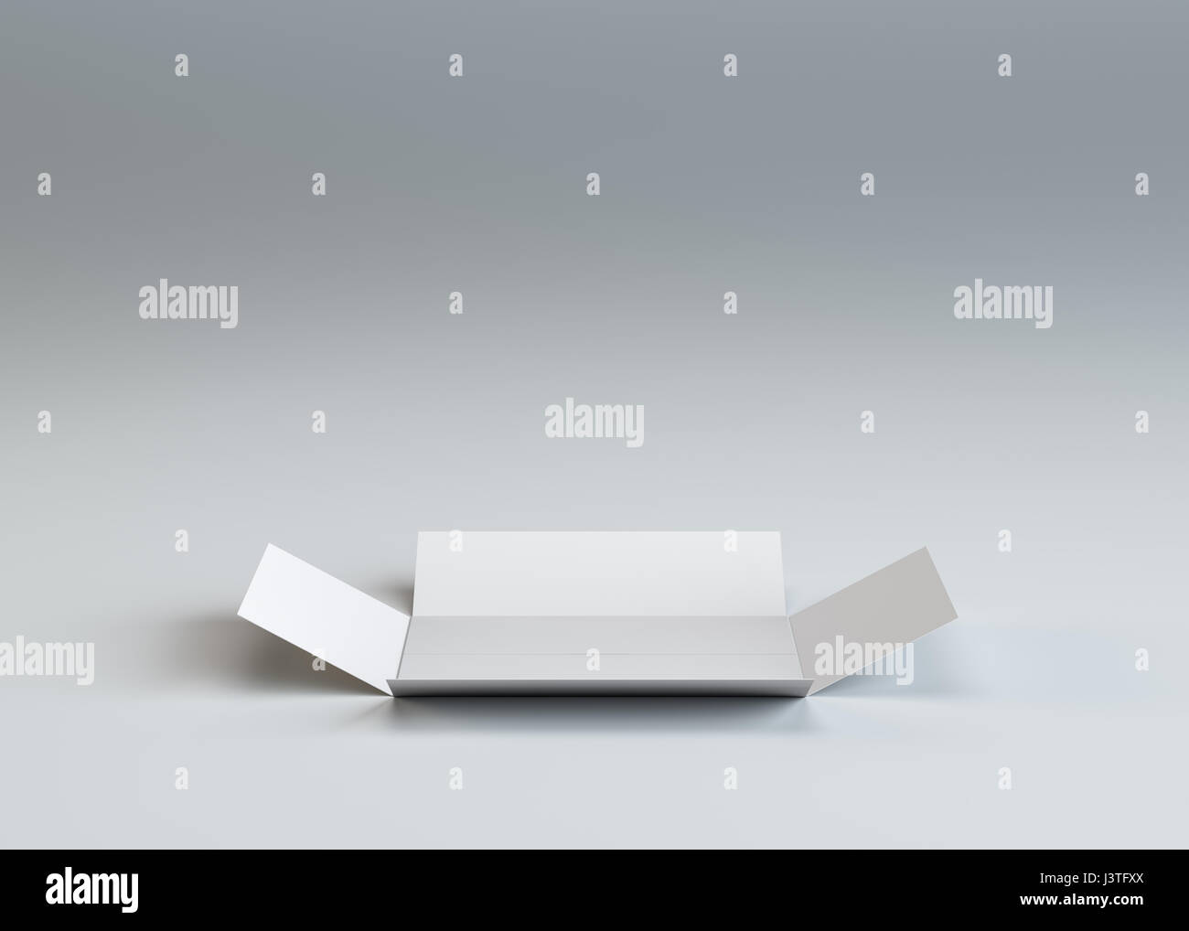 White open blank cardboard box Stock Photo - Alamy