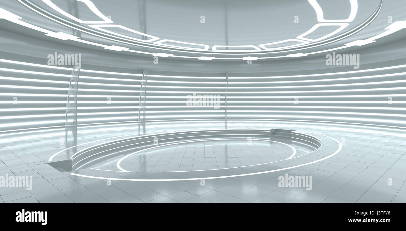 Futuristic empty stage. 3d rendering Stock Photo - Alamy