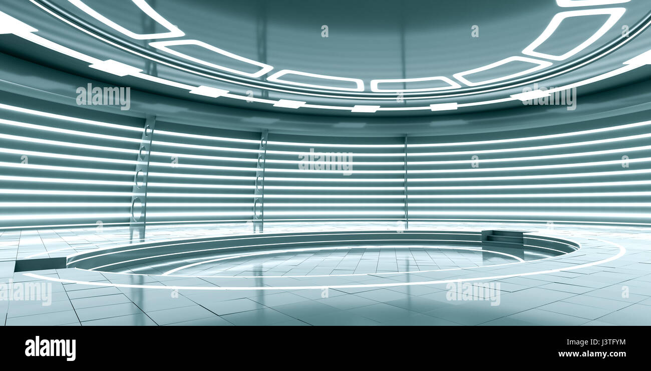 Futuristic empty stage. 3d rendering Stock Photo - Alamy