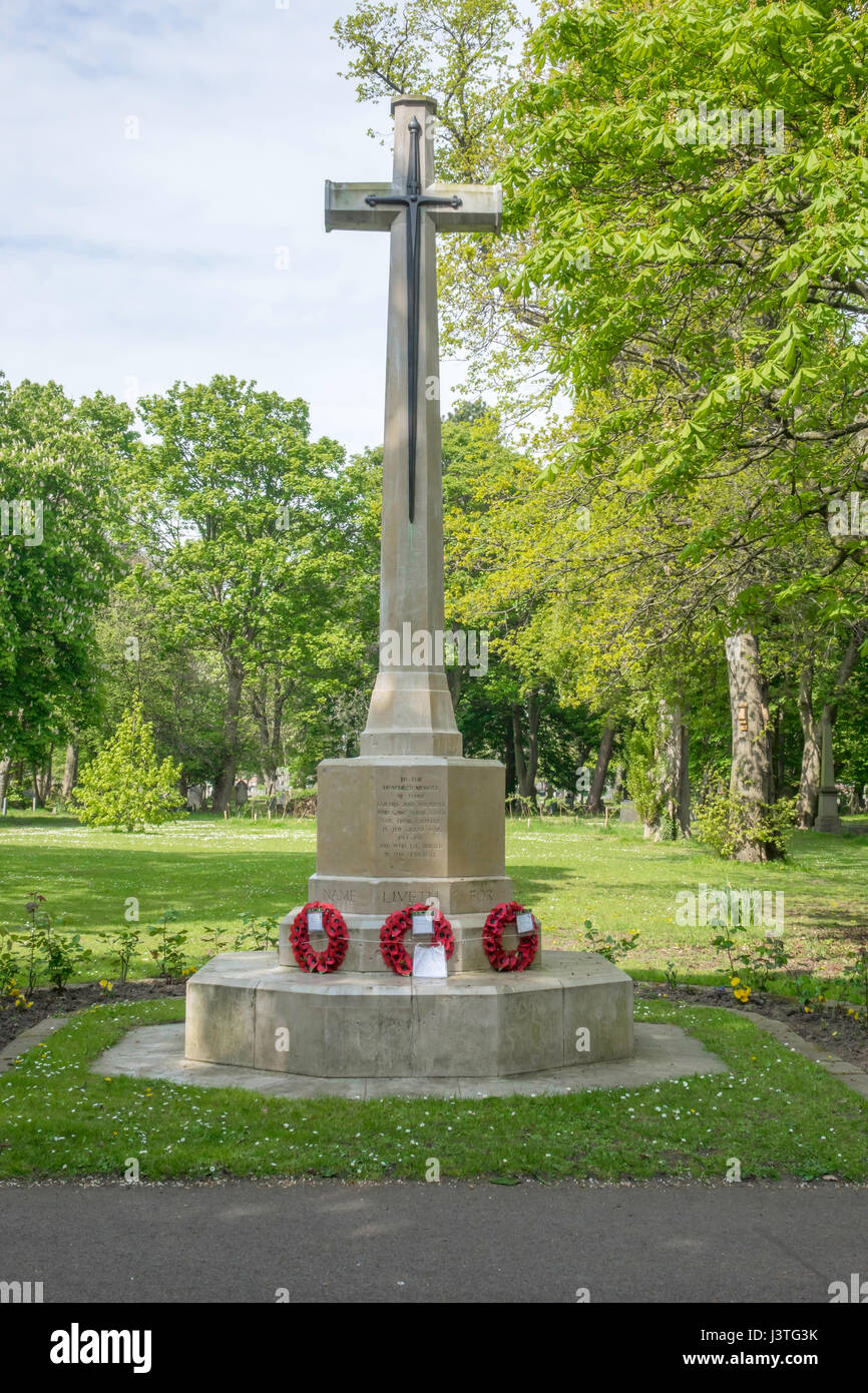 Memorial for men who died in the First World War in Linthorpe Cemetery ...