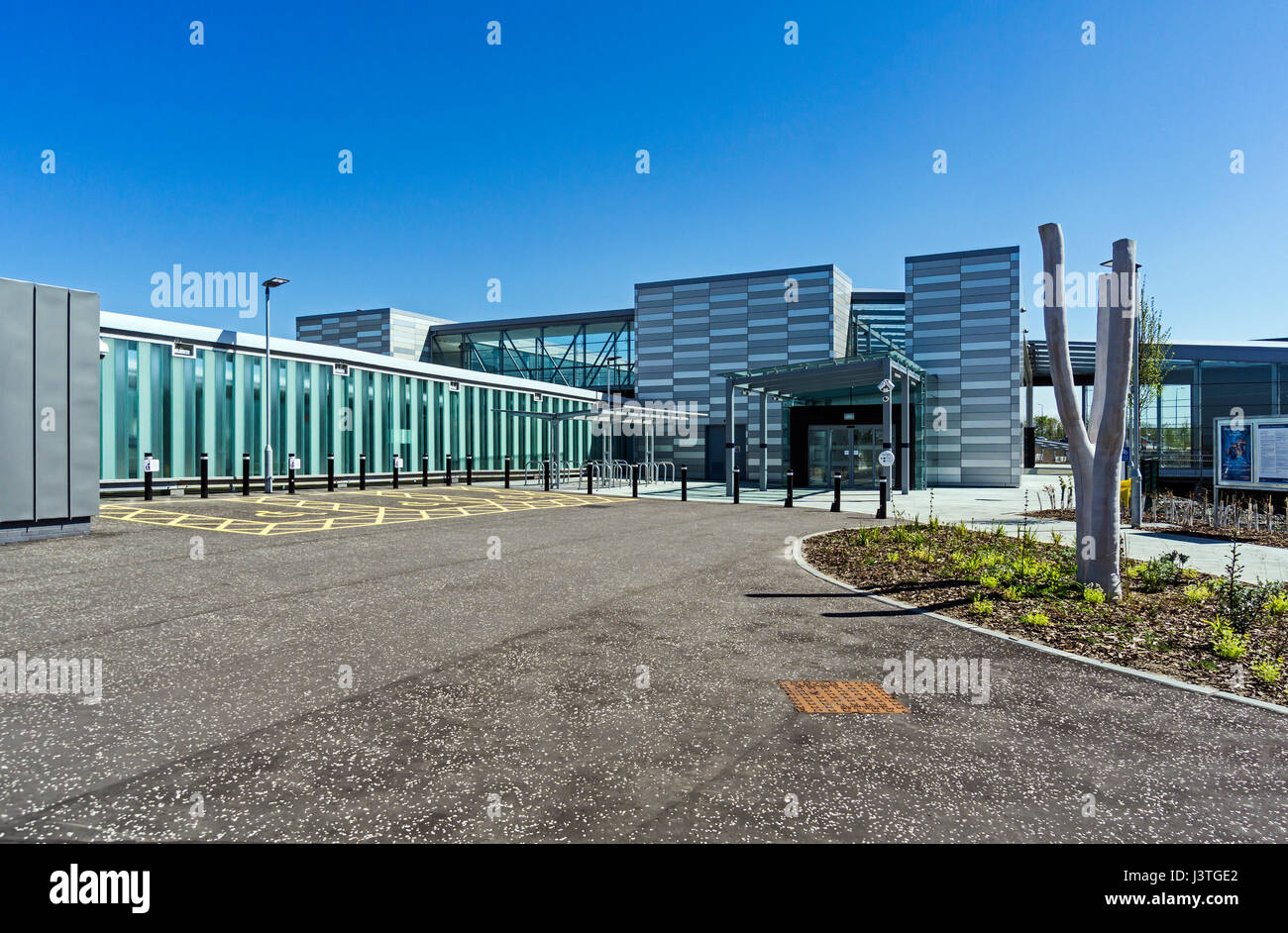Scotrail new railway station interchange at Edinburgh Gateway Gogar ...