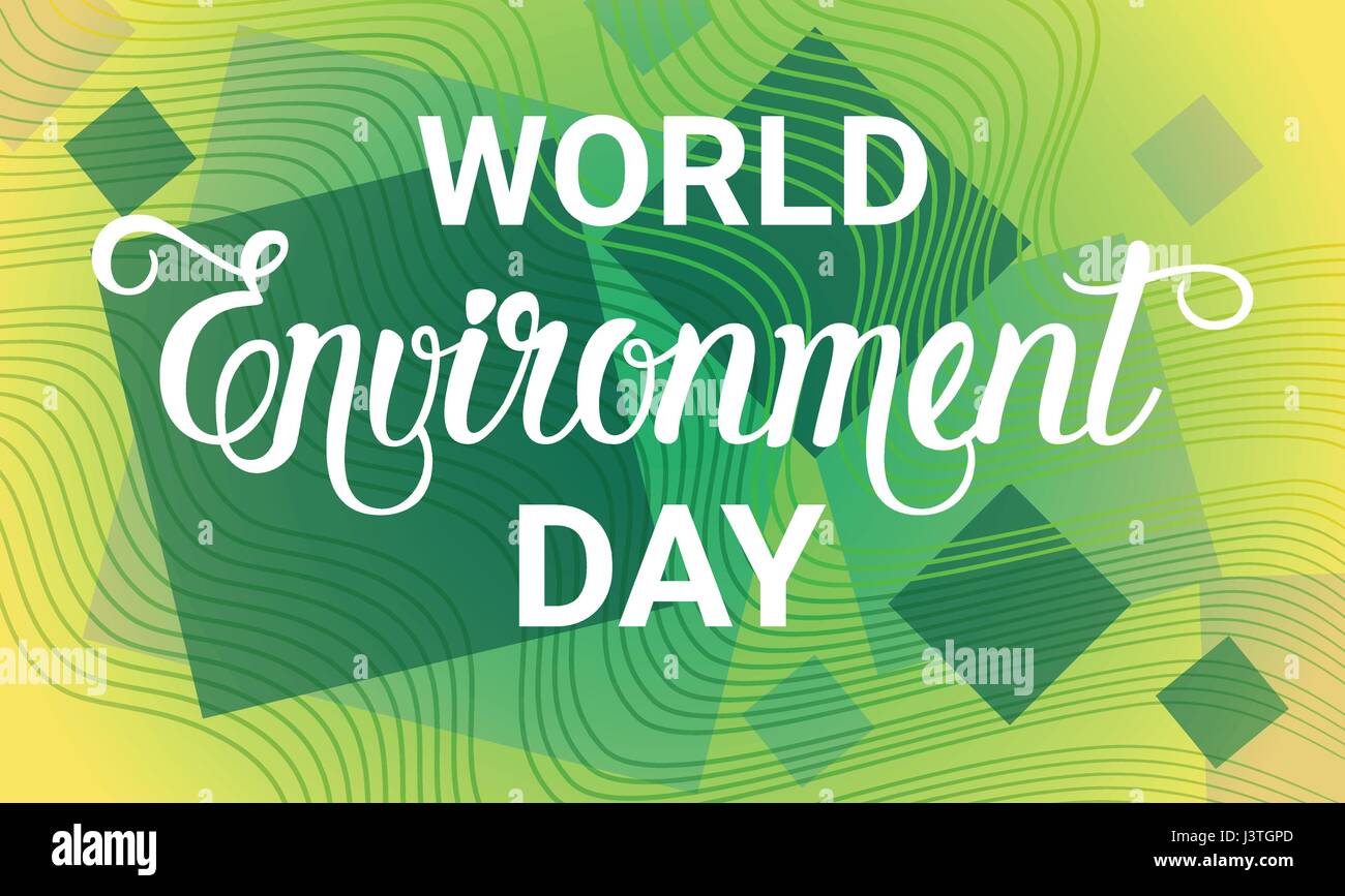 World Environment Day Ecology Protection Holiday Greeting Card Stock ...