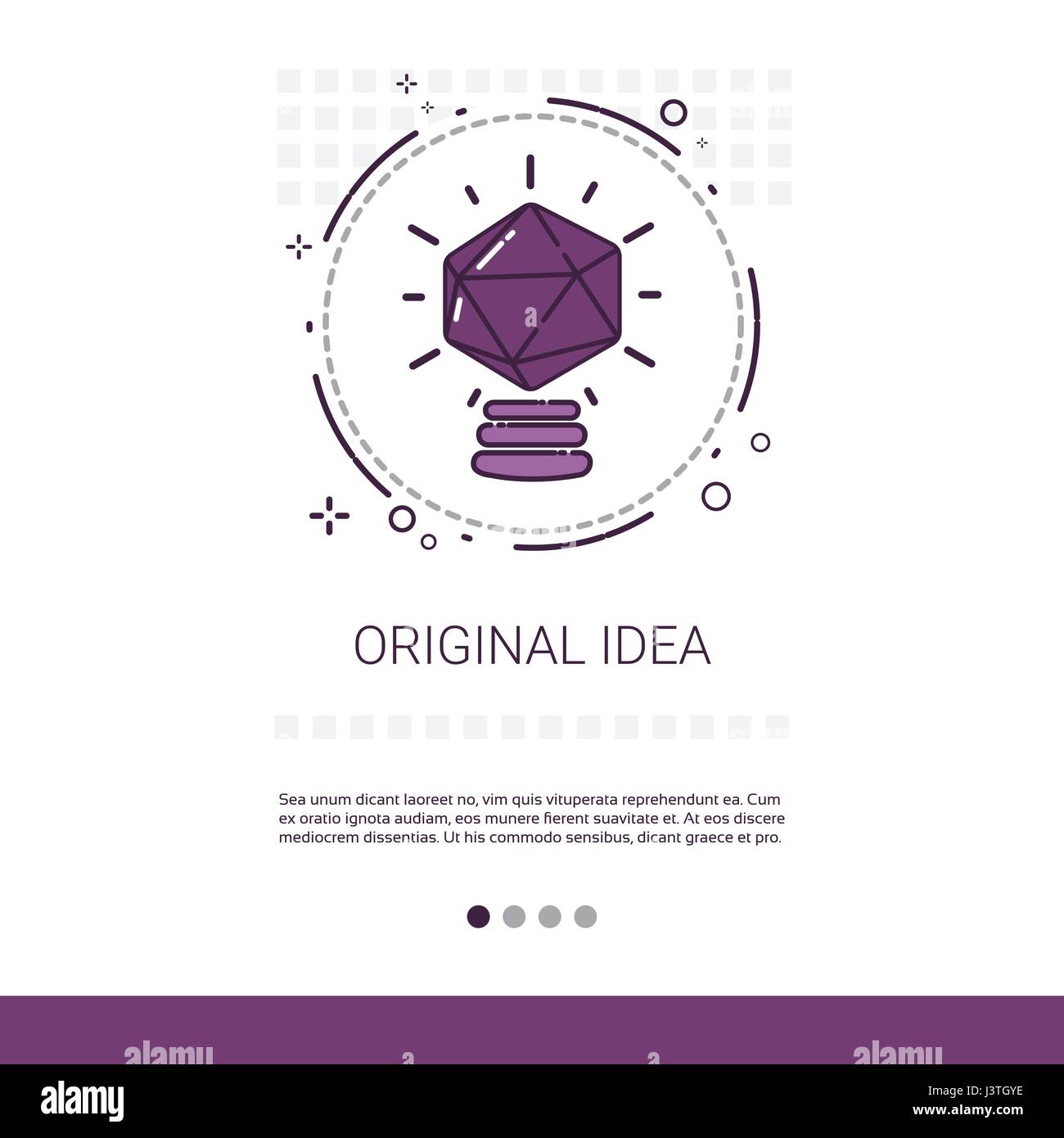 New Creative Original Idea Innovation Banner With Copy Space Stock ...