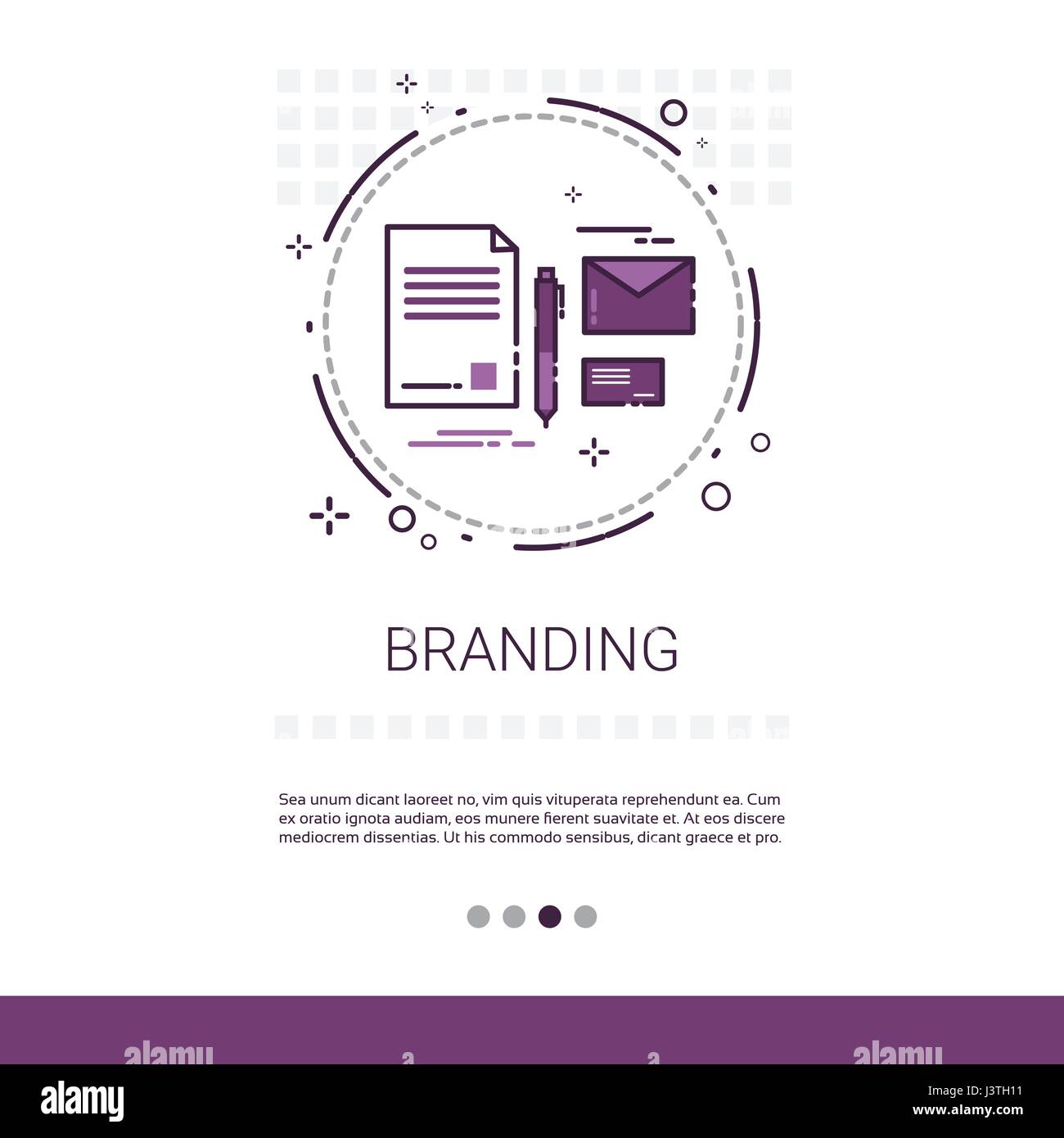 Branding Project Development Startup Banner With Copy Space Vector ...