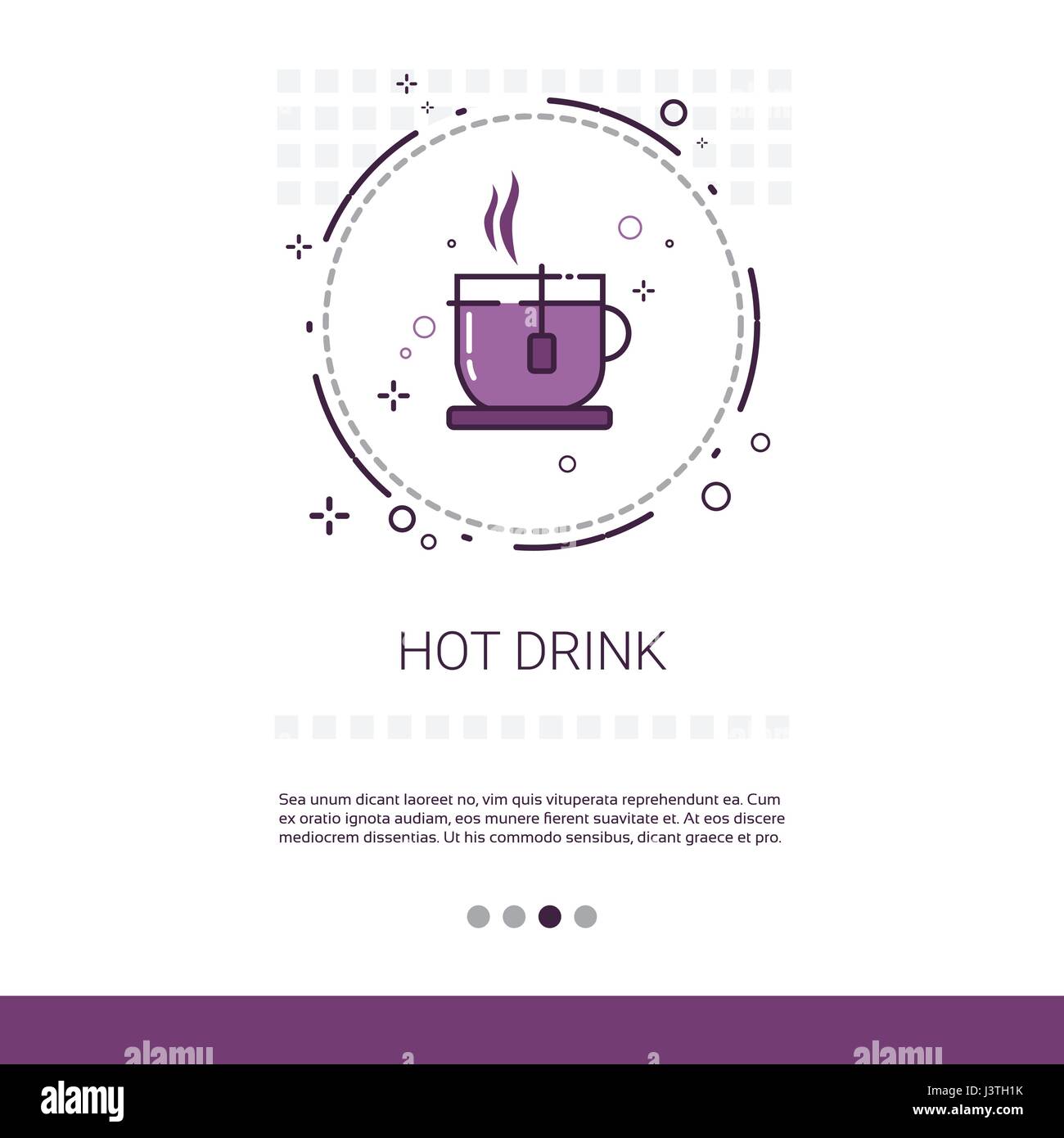 Hot Drink Restaurant Cafe Public Sign Banner With Copy Space Stock ...