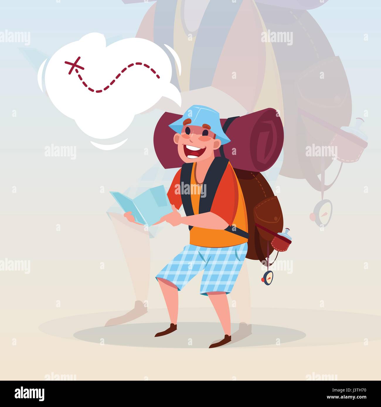 Hiling tourism Stock Vector Images - Alamy