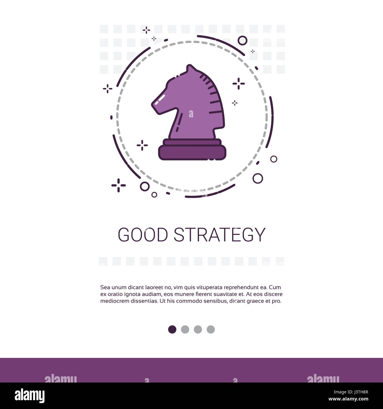 Good Strategy Business Planning Banner With Copy Space Stock Vector ...