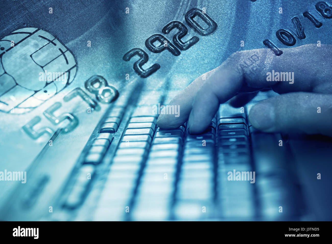 Bank Credit Card and Computer Keyboard Stock Photo - Alamy