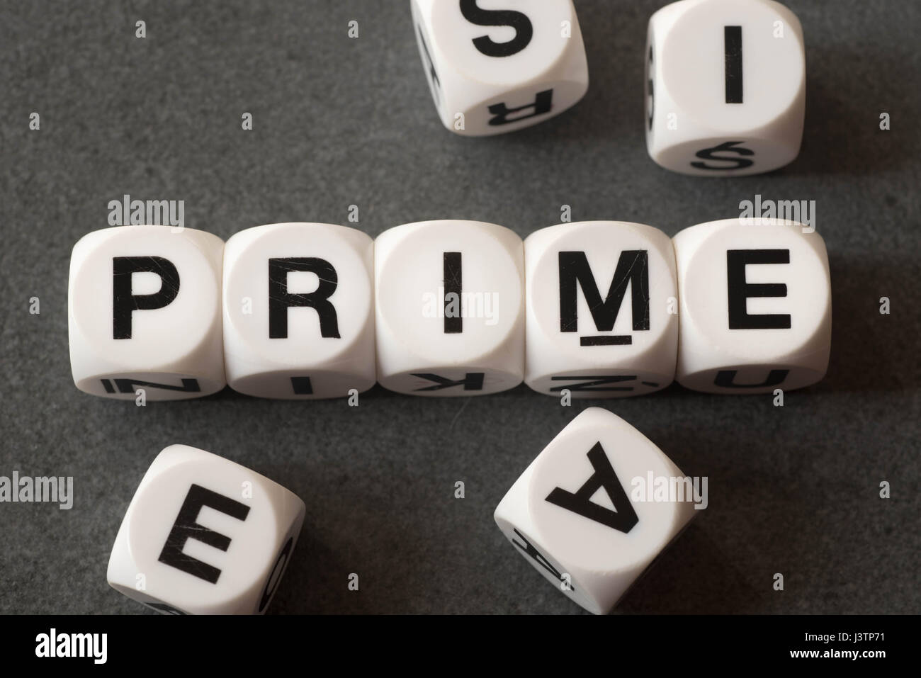 word prime on white toy cubes Stock Photo - Alamy