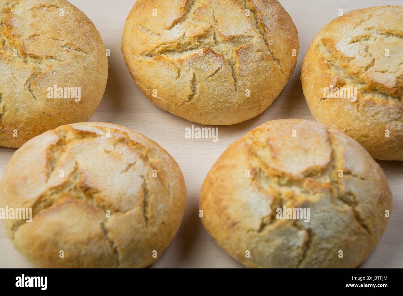 Fresh bread with a grain of corn Stock Photo - Alamy