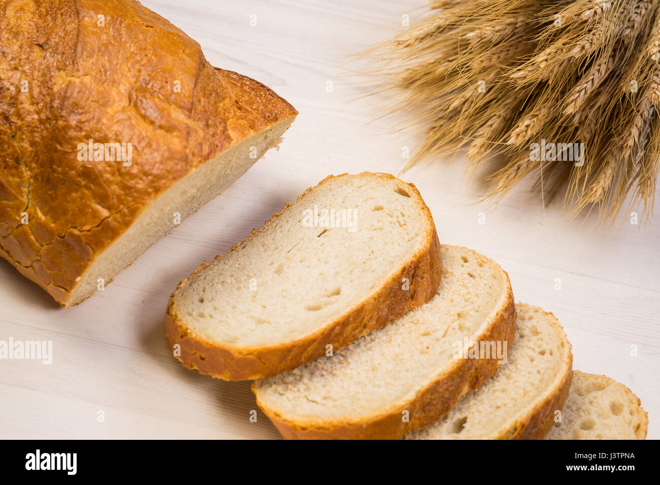 Fresh bread with a grain of corn Stock Photo - Alamy