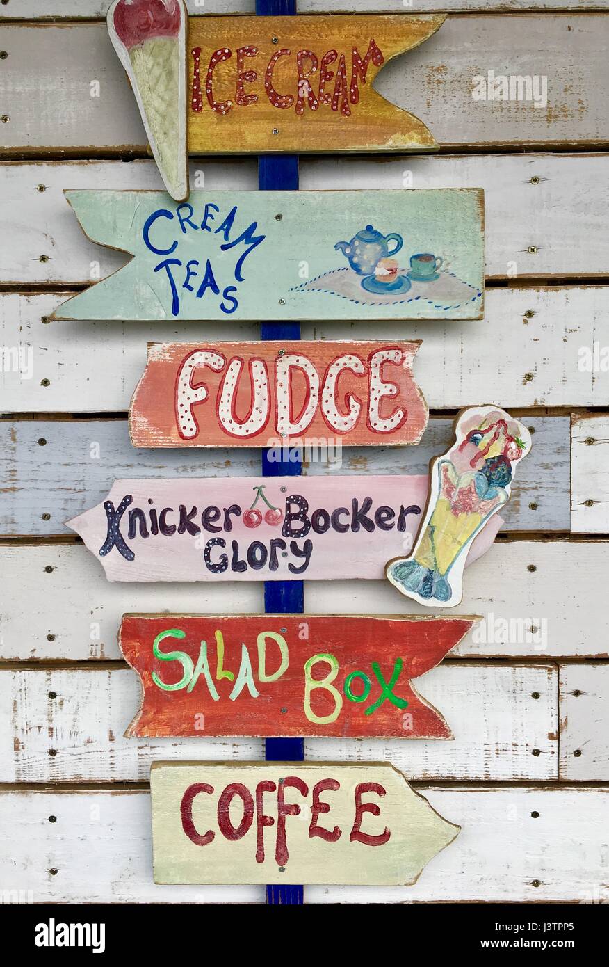 British Seaside Cafe Stock Photo - Alamy