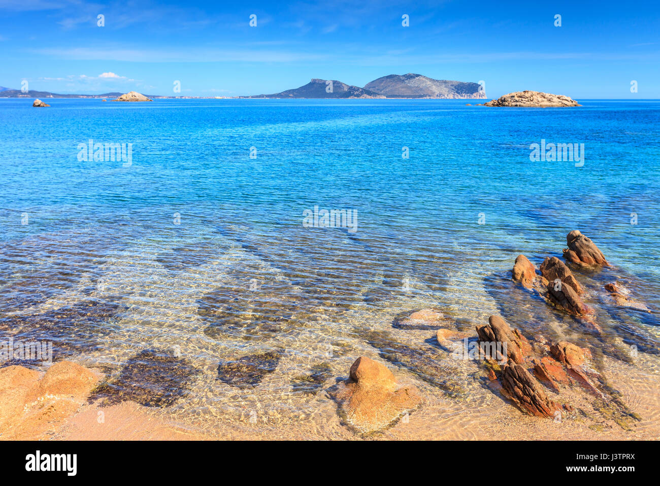 The beautiful coastline around Capo Ceraso, Sardinia Stock Photo - Alamy