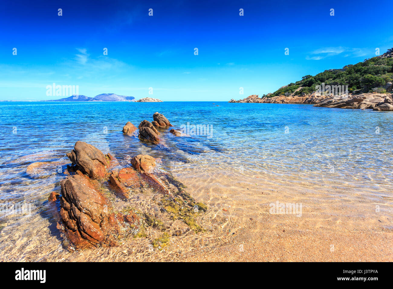 The beautiful coastline around Capo Ceraso, Sardinia Stock Photo - Alamy