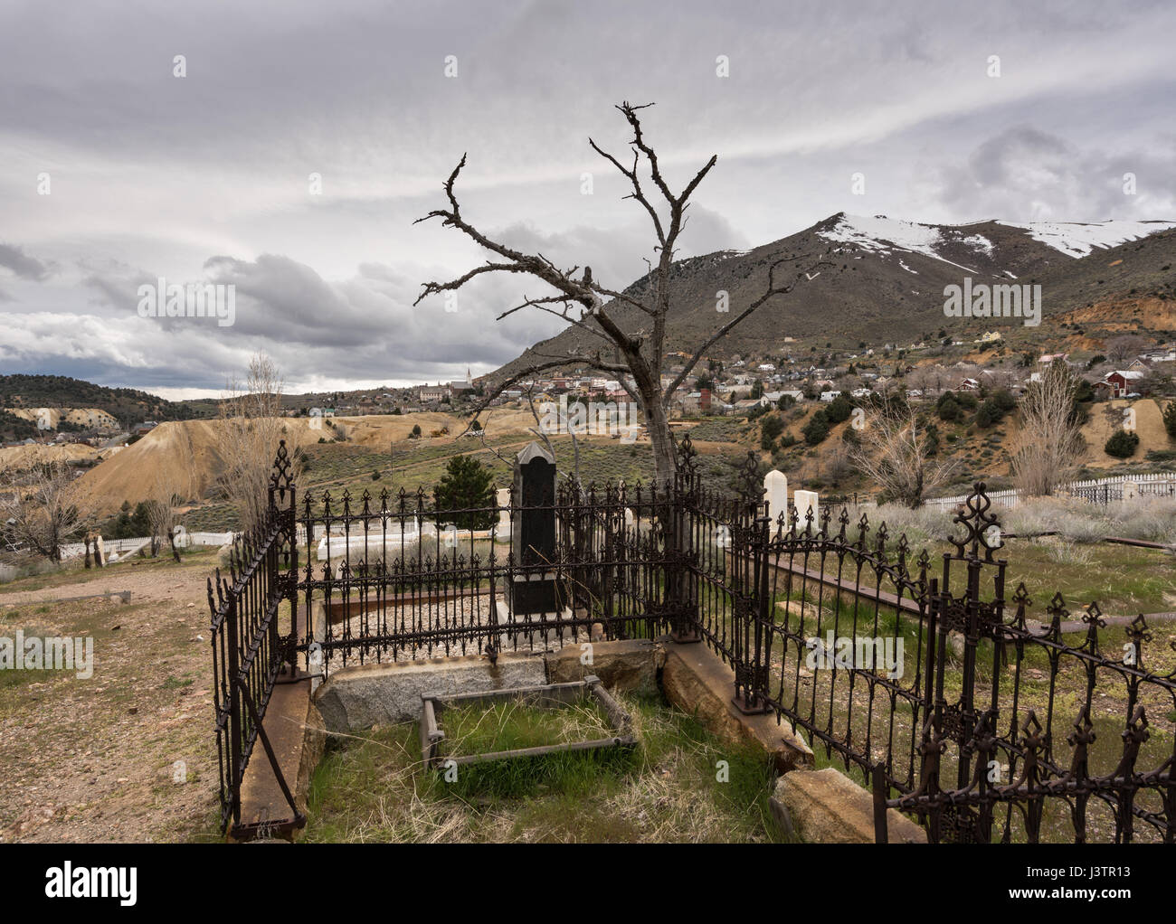 Virginia City in Nevada was center of gold and silver rush Stock Photo ...