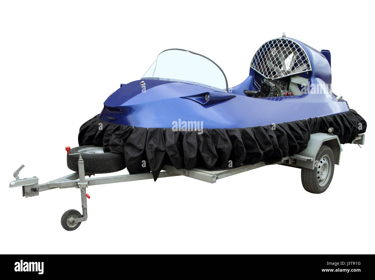 The hovercraft isolated on a white background Stock Photo - Alamy