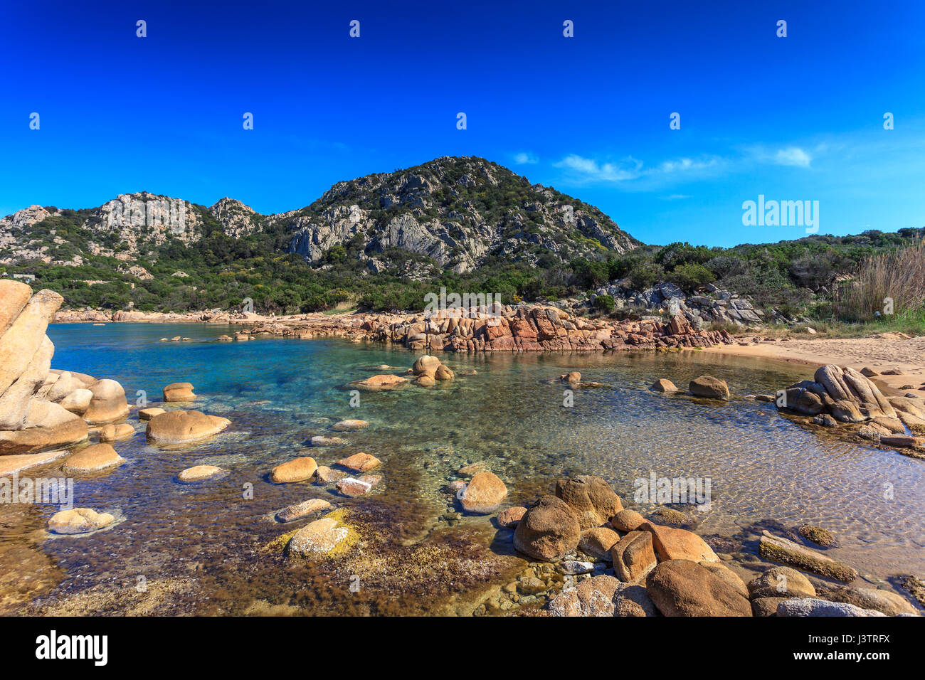 The beautiful coastline around Capo Ceraso, Sardinia Stock Photo - Alamy