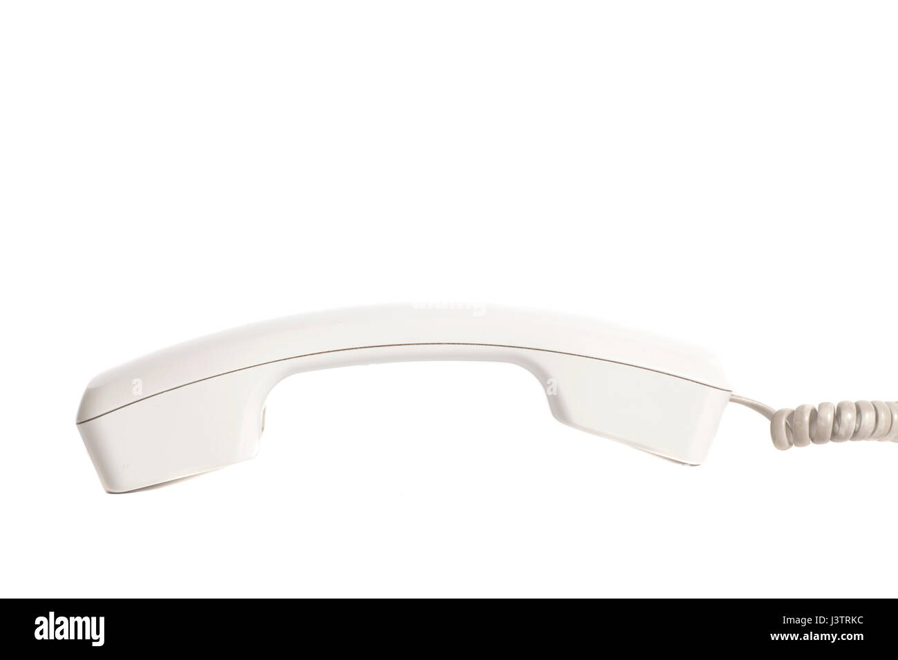 telephone receiver isolated on white background Stock Photo - Alamy