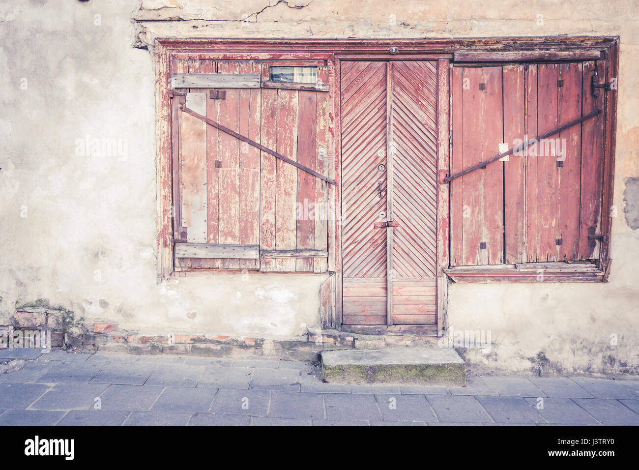 Broken door shutters hi-res stock photography and images - Alamy