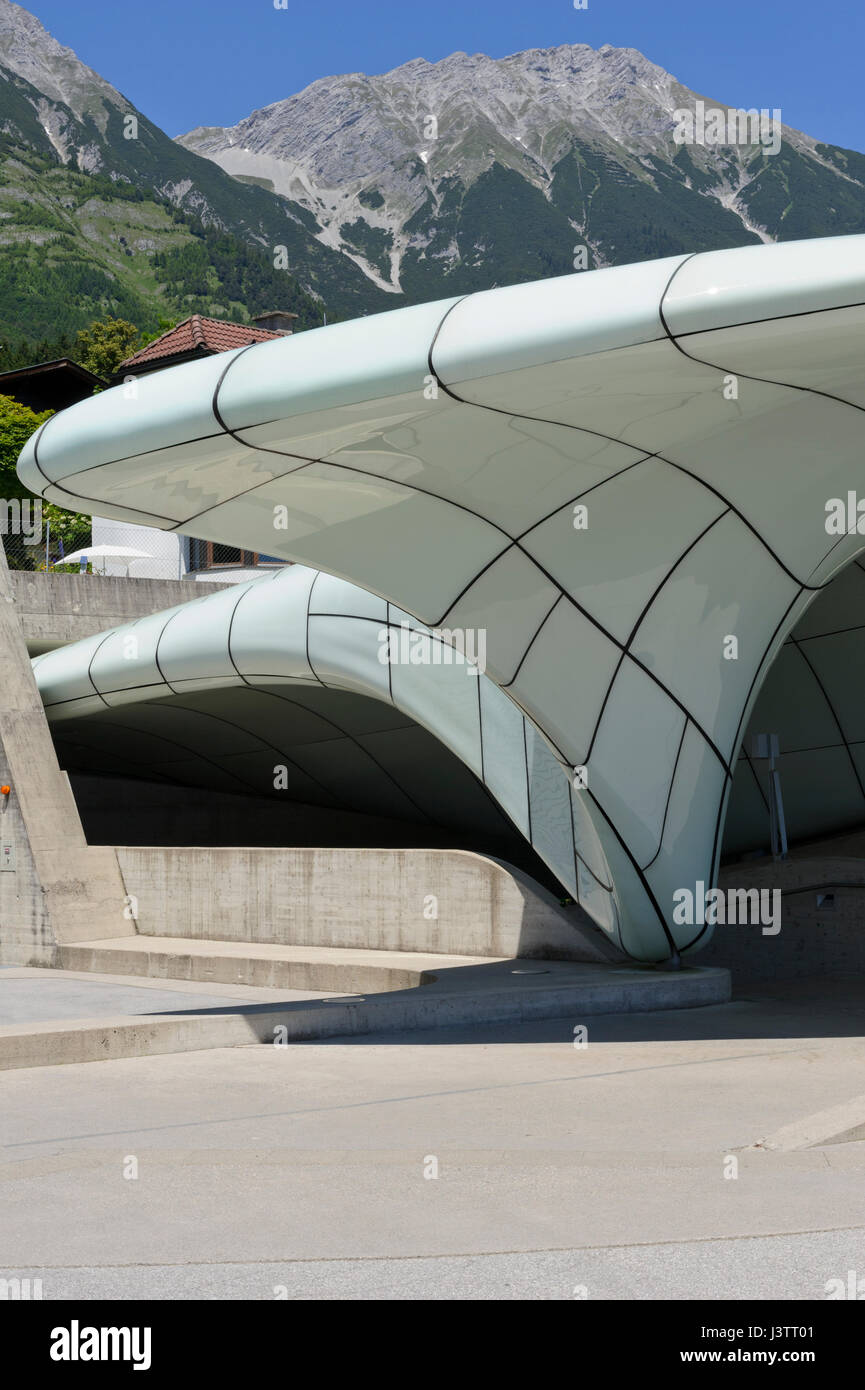 The exterior of the Hungerburg Funicular Station, Tirol, Austria Stock ...