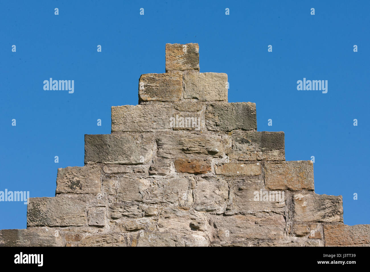 old scottish crow-stepped gable Stock Photo - Alamy