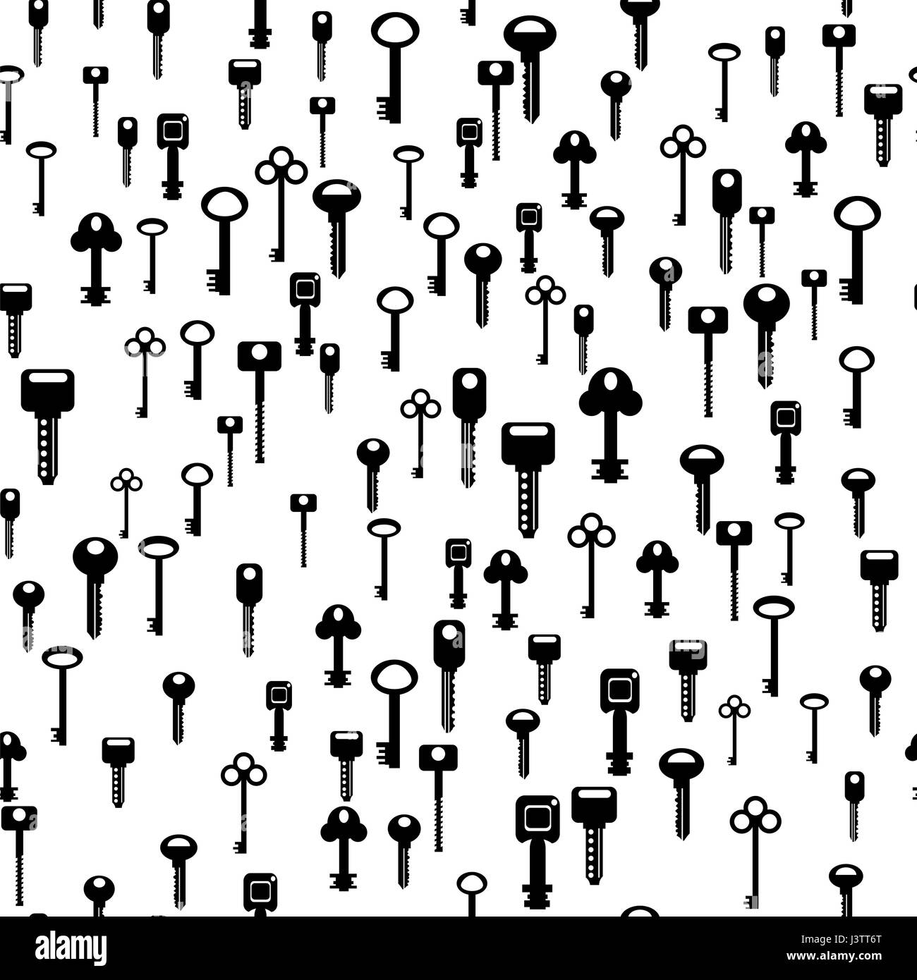 Seamless Key Pattern Stock Photo - Alamy