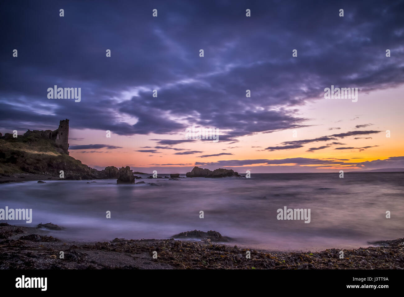 Dunure Castle on the Ayrshire coast in Scotland Stock Photo - Alamy