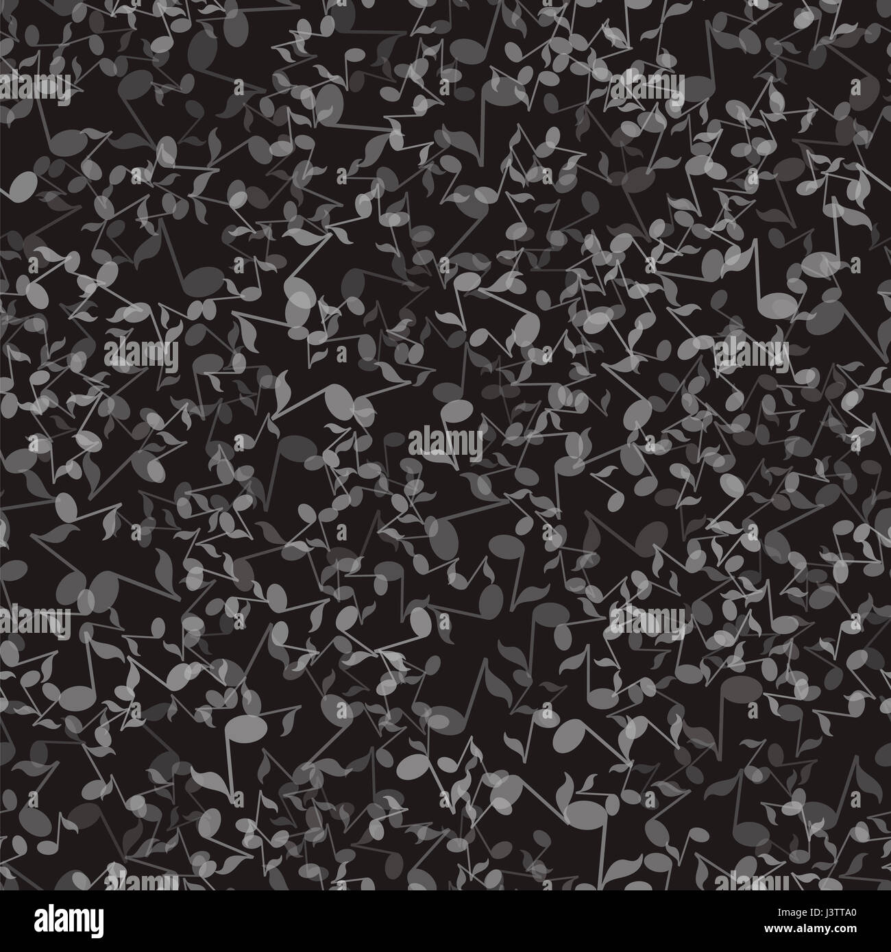 Musical Notes Seamless Pattern Stock Photo - Alamy