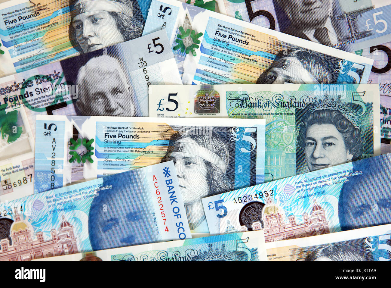 Bank of scotland money polymer hi-res stock photography and images - Alamy