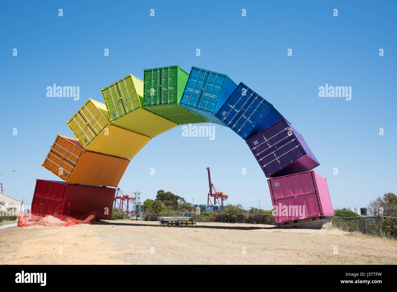 Australia shipping container rainbow hi-res stock photography and ...