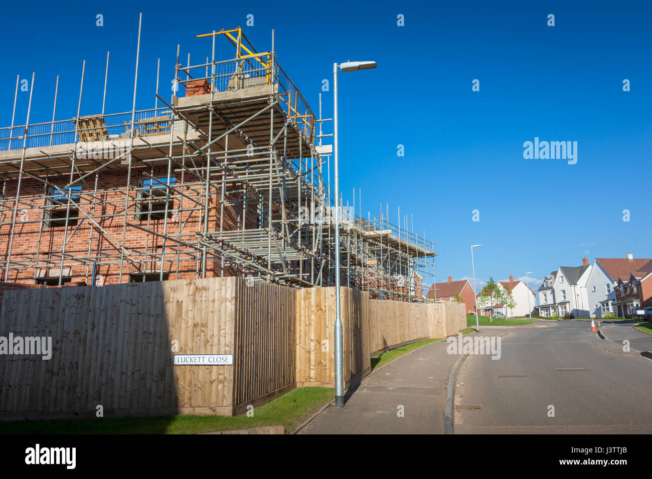 New houses under construction and some finished, Hagley UK buildiing ...