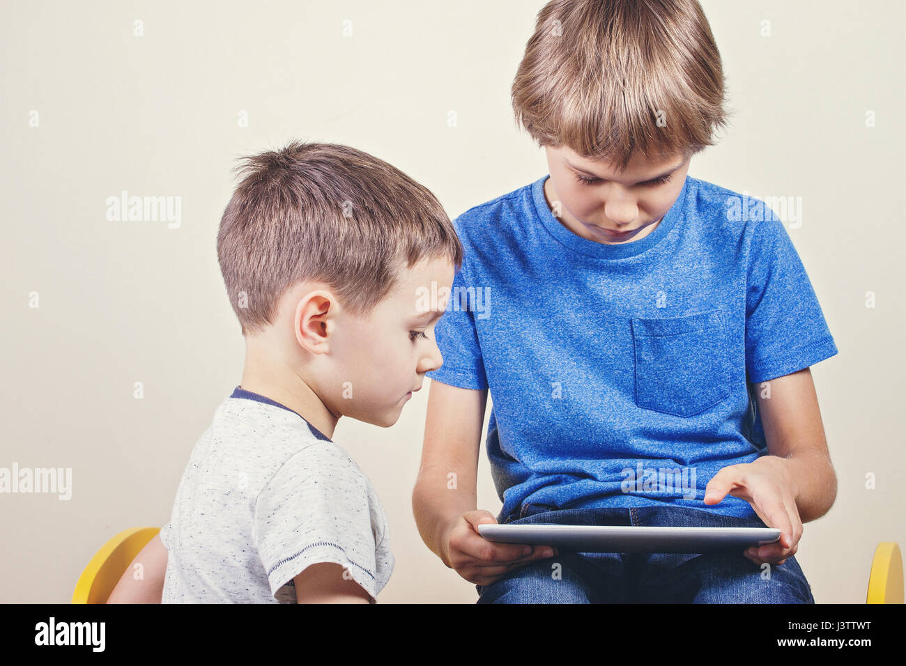 Children school learning tablet hi-res stock photography and images - Alamy