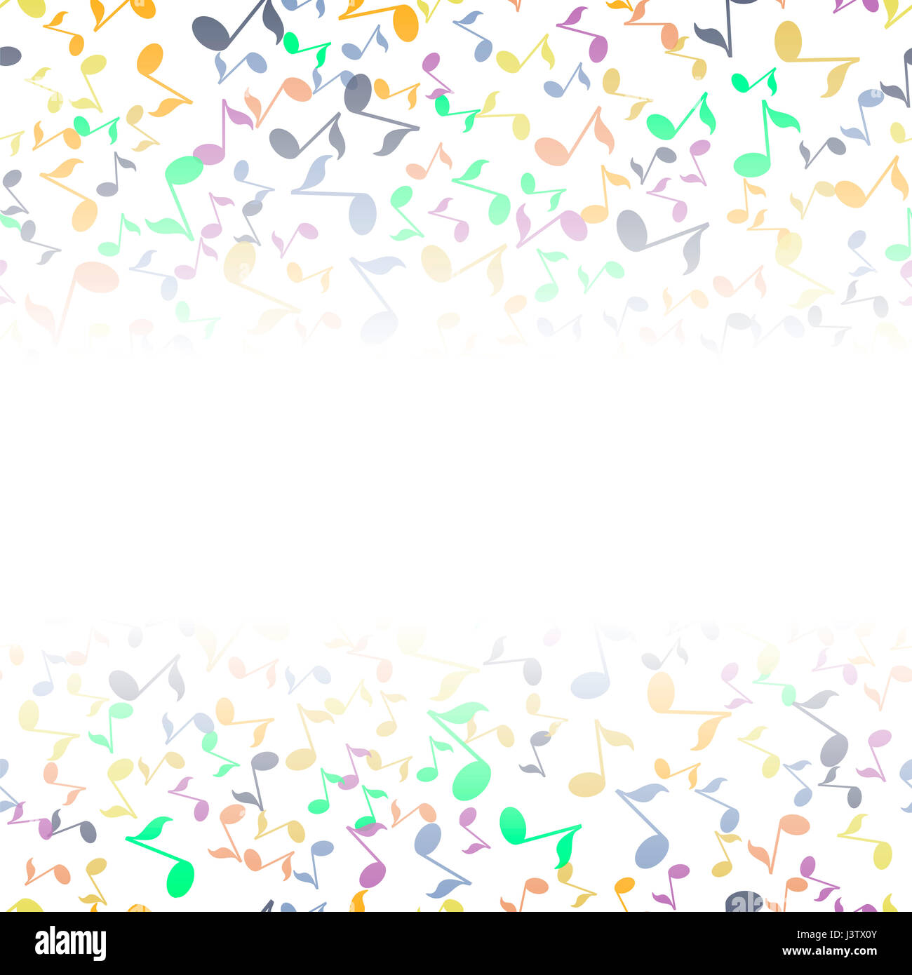 Colored Musical Notes Pattern Stock Photo - Alamy