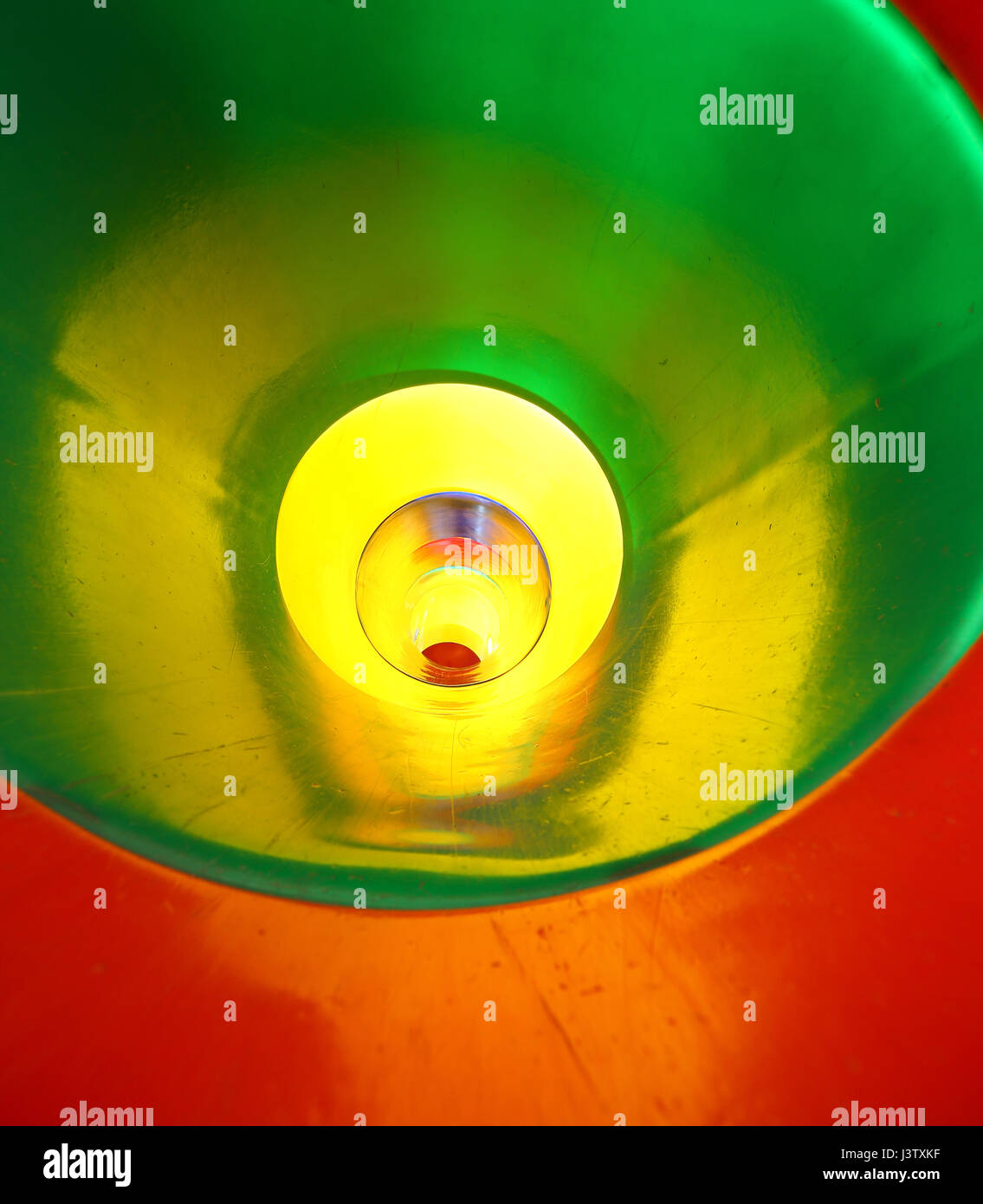 abstract endless plastic tunnel in the playground Stock Photo - Alamy