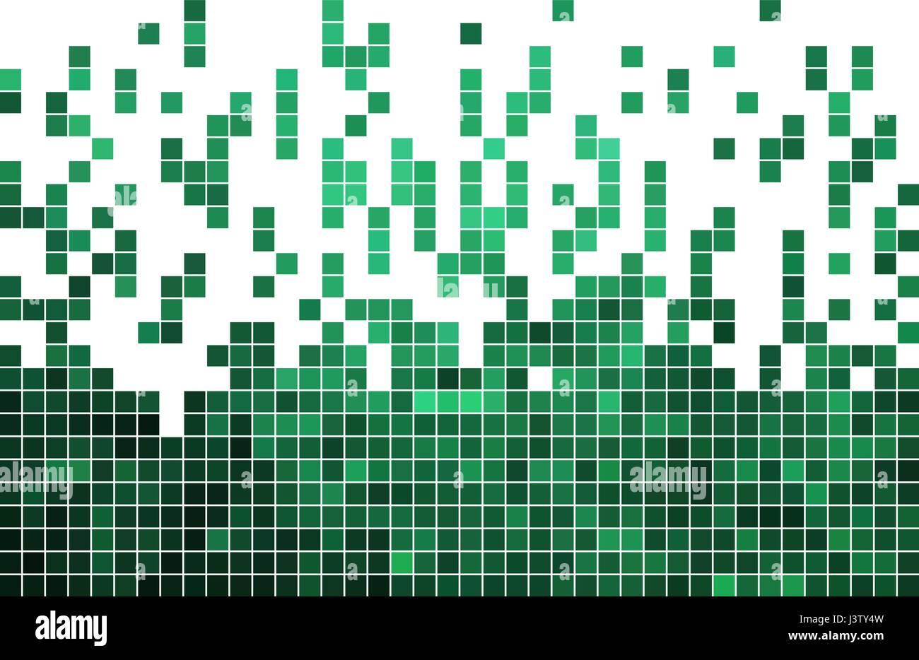 abstract vector square pixel mosaic background - teal Stock Vector ...