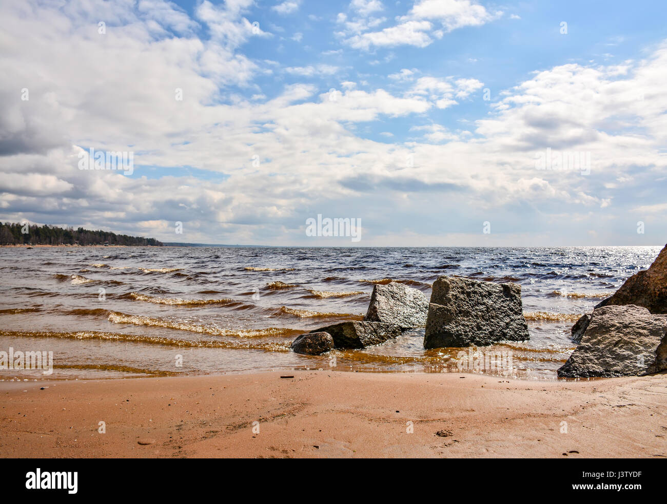 Sunny day in may on the Gulf coast Stock Photo - Alamy