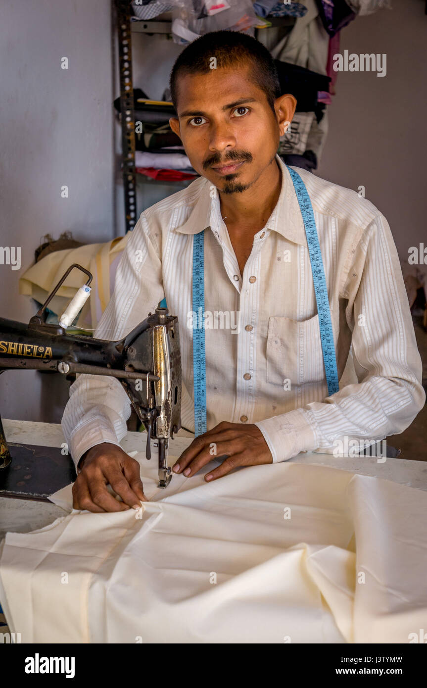 Seamster, Bijapur, Chhattisgarh, India Stock Photo - Alamy
