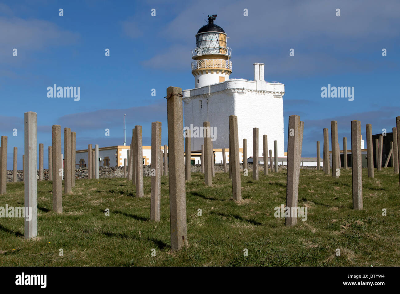 Kinnaird Head Lighthouse at Fraserburgh, Scotland Stock Photo - Alamy
