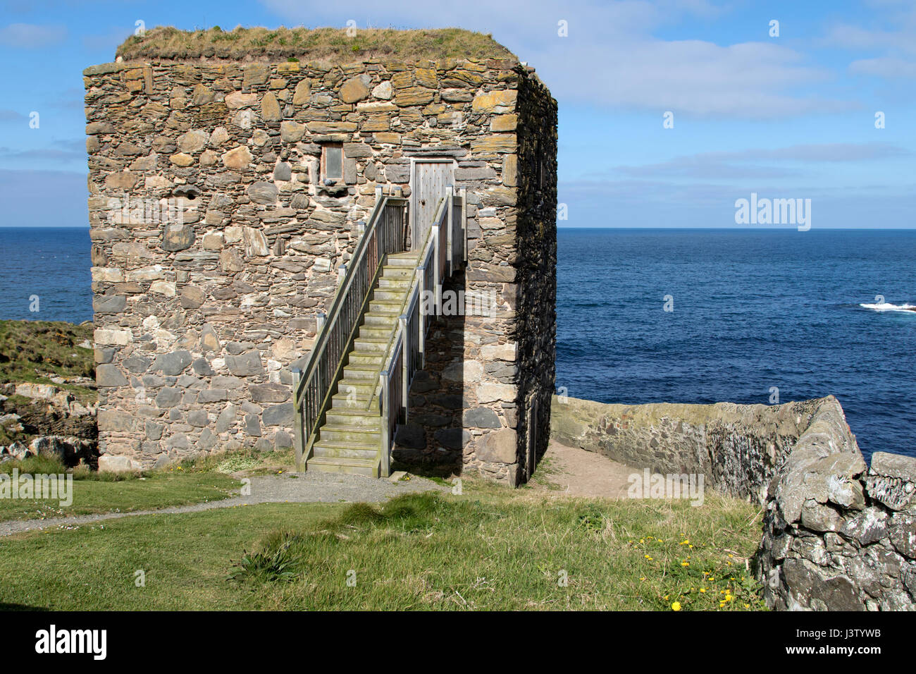 The Wine Tower at Kinnaird Head in Fraserburgh, Scotland Stock Photo ...