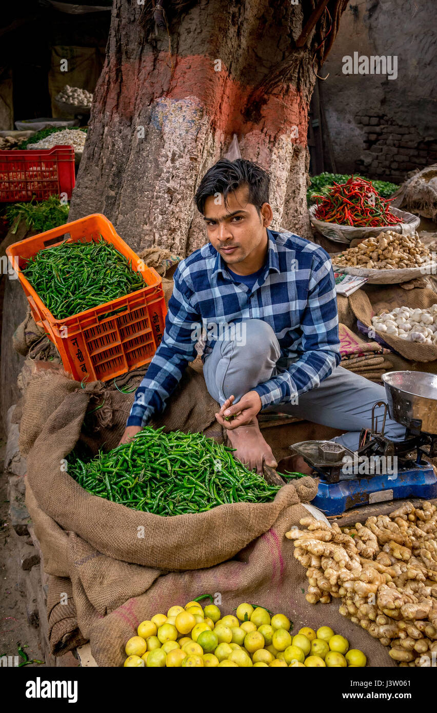 Chilli seller hi-res stock photography and images - Alamy
