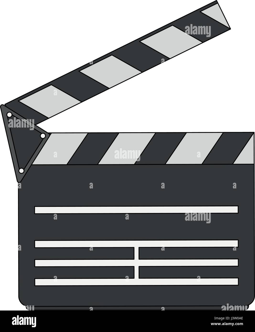 color image cartoon movie clapperboard icon Stock Vector Image & Art ...