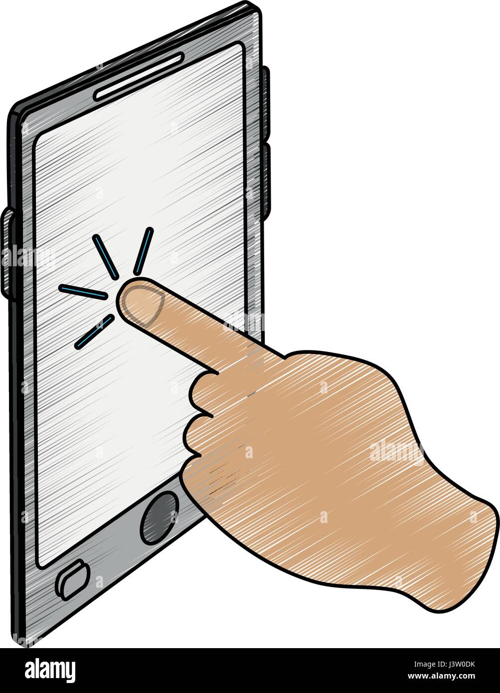 Touching Image Stock Vector Images - Alamy