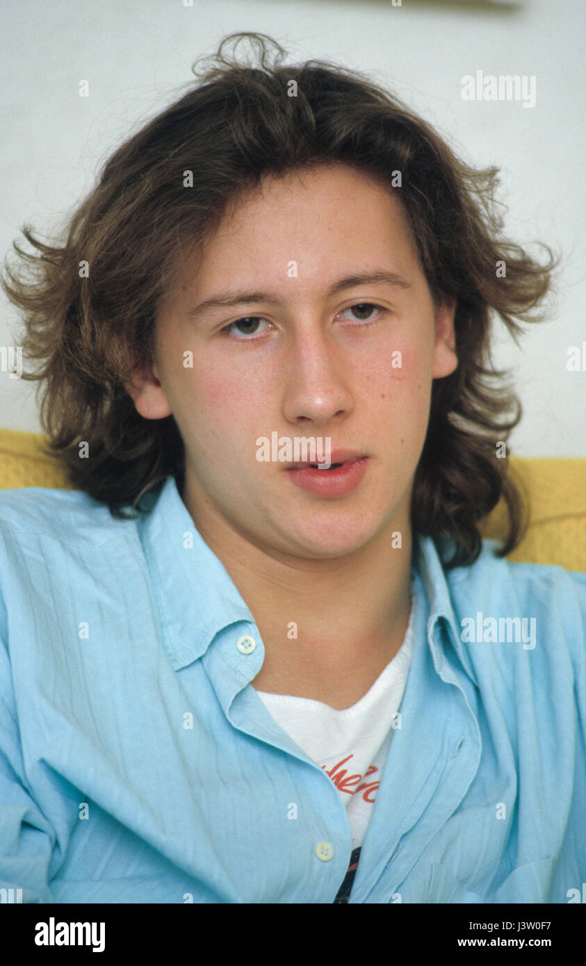 Nicholas Rowe actor England 1985 visiting Stockholm launching The Young ...