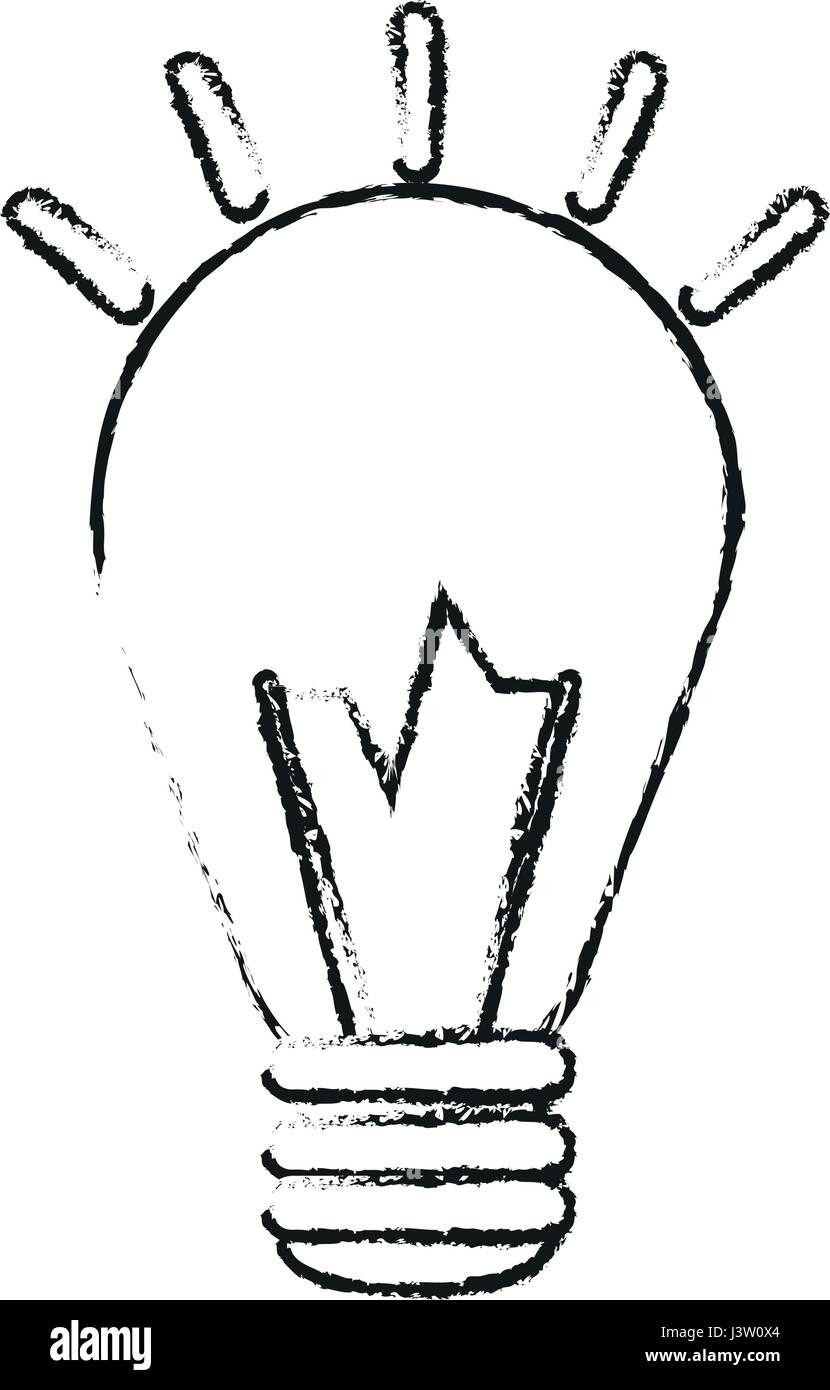 blurred silhouette image halogen light bulb with shiny Stock Vector ...